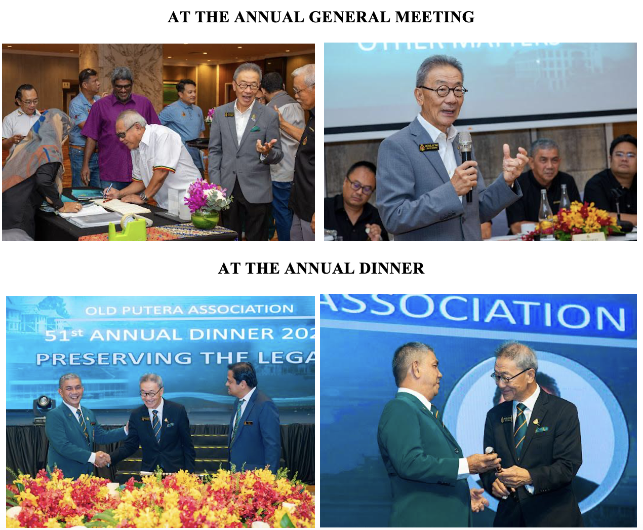 20TH PRESIDENT OF THE OLD PUTERA ASSOCIATION – Old Putera Association (OPA)